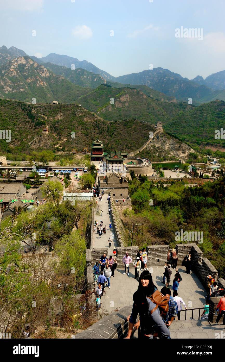 Exploring the Great Wall Stock Photo - Alamy