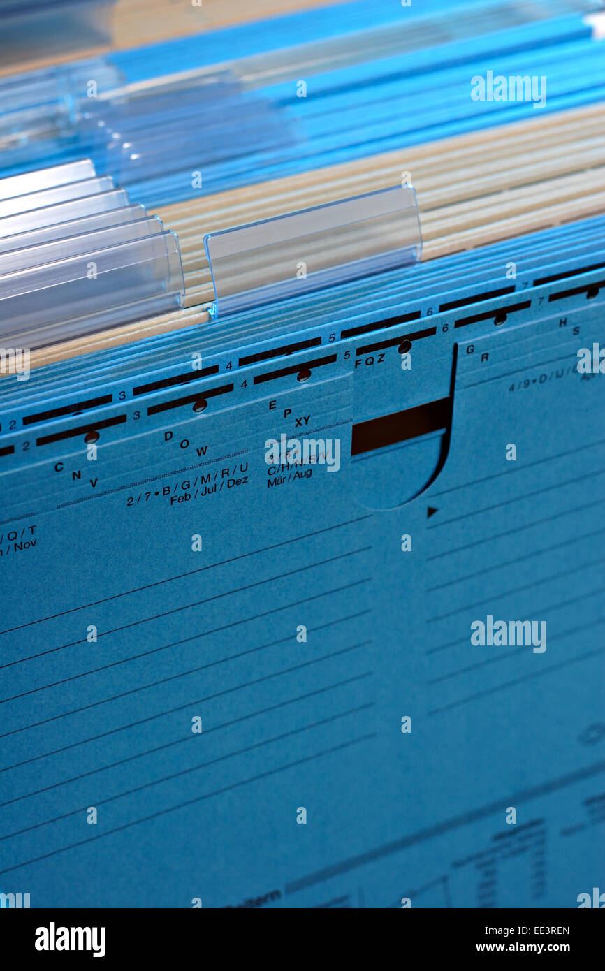 Office folders and documents Stock Photo - Alamy