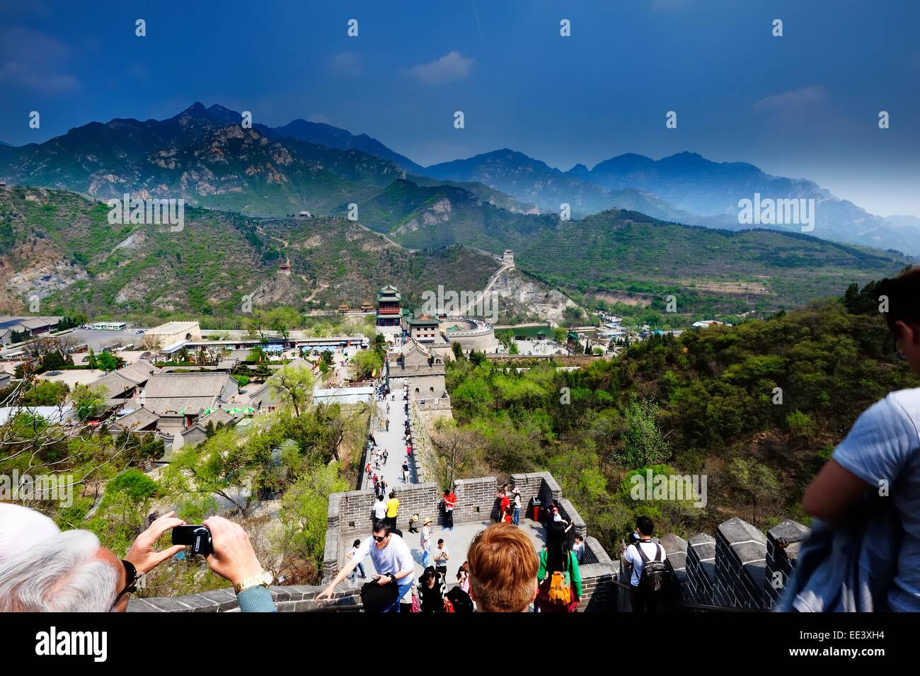 Exploring the Great Wall Stock Photo - Alamy
