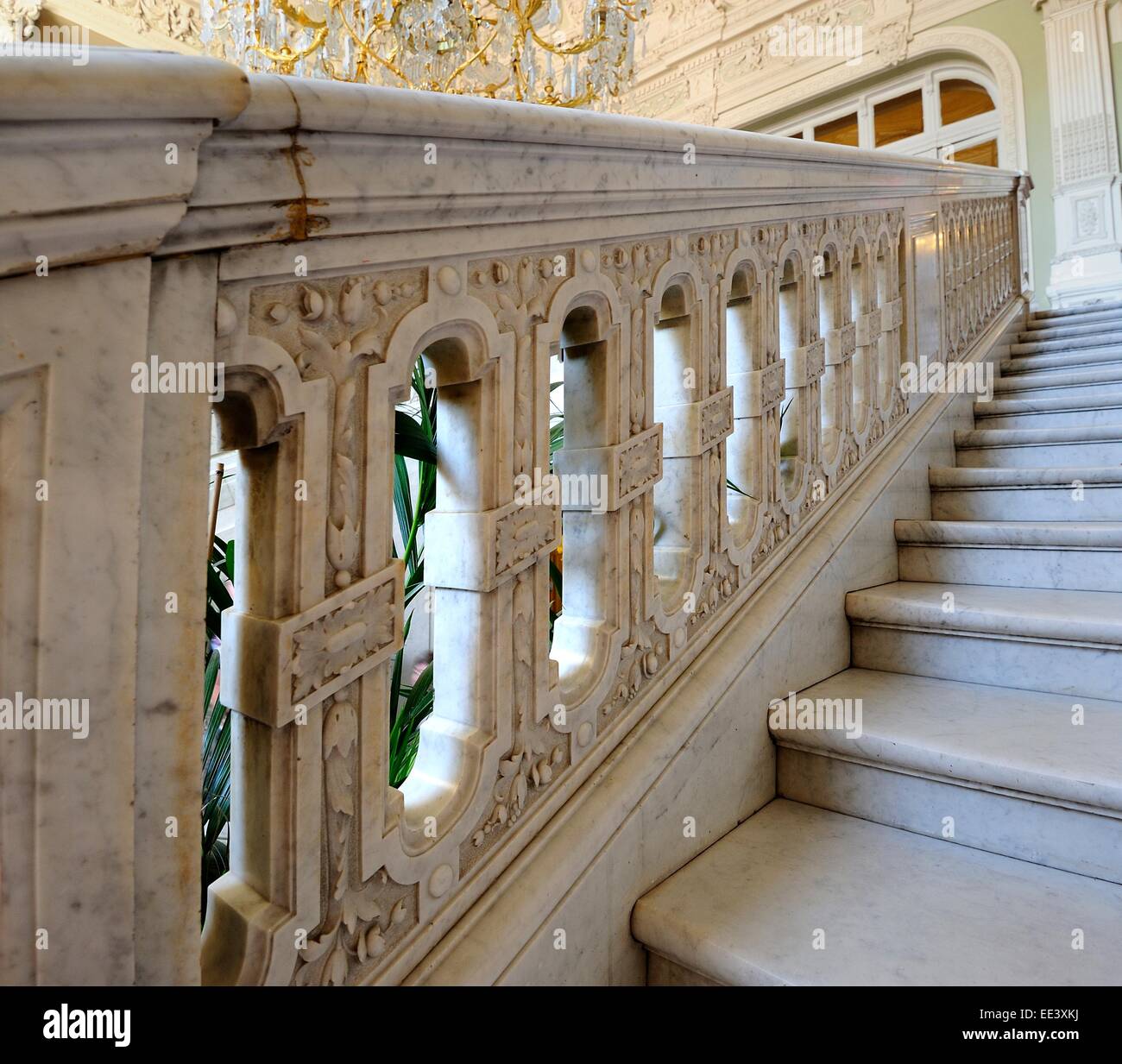 Ornate Marble Balustrade Stock Photo - Alamy