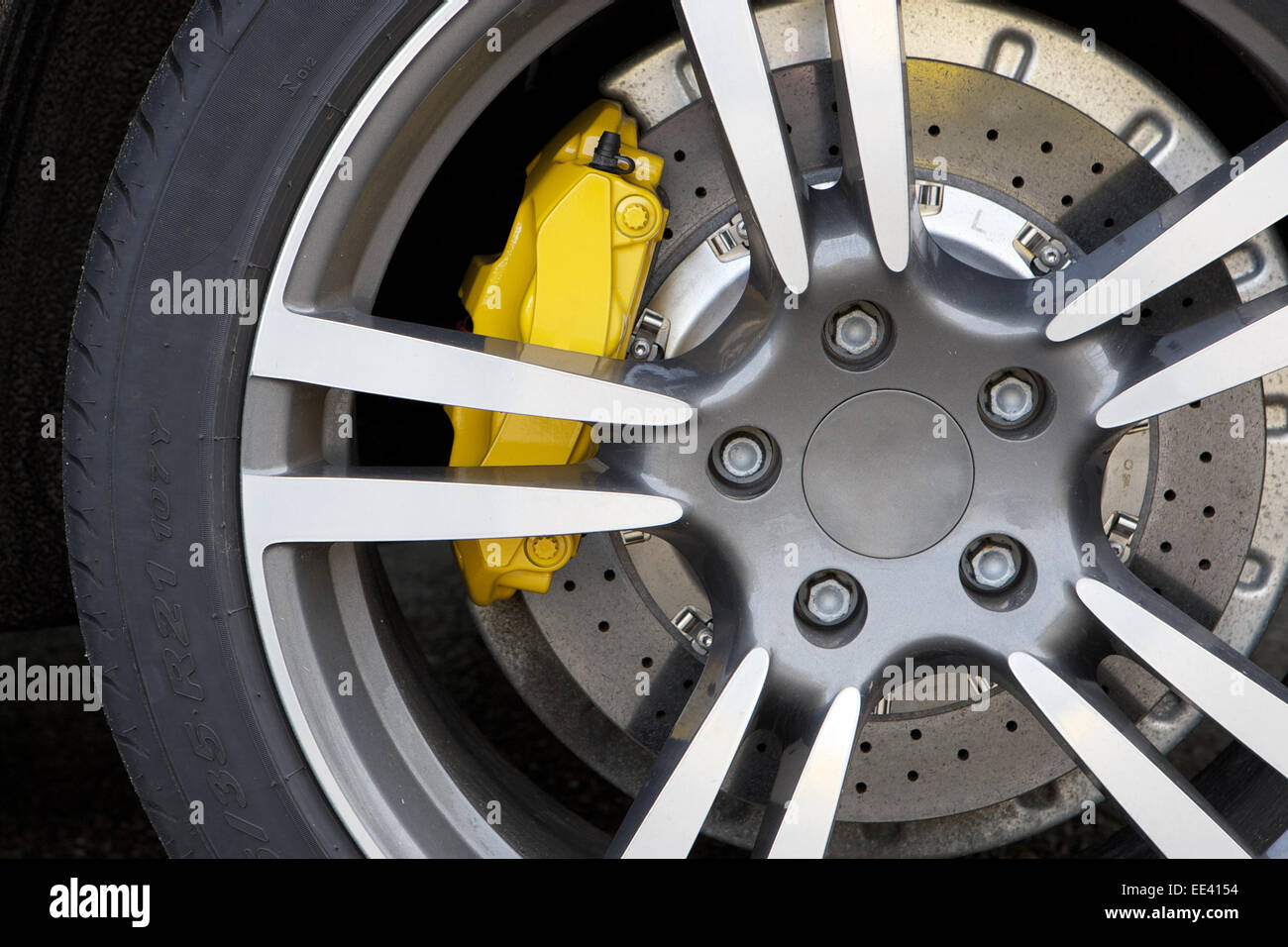 Close up of rims from a sport car Stock Photo - Alamy