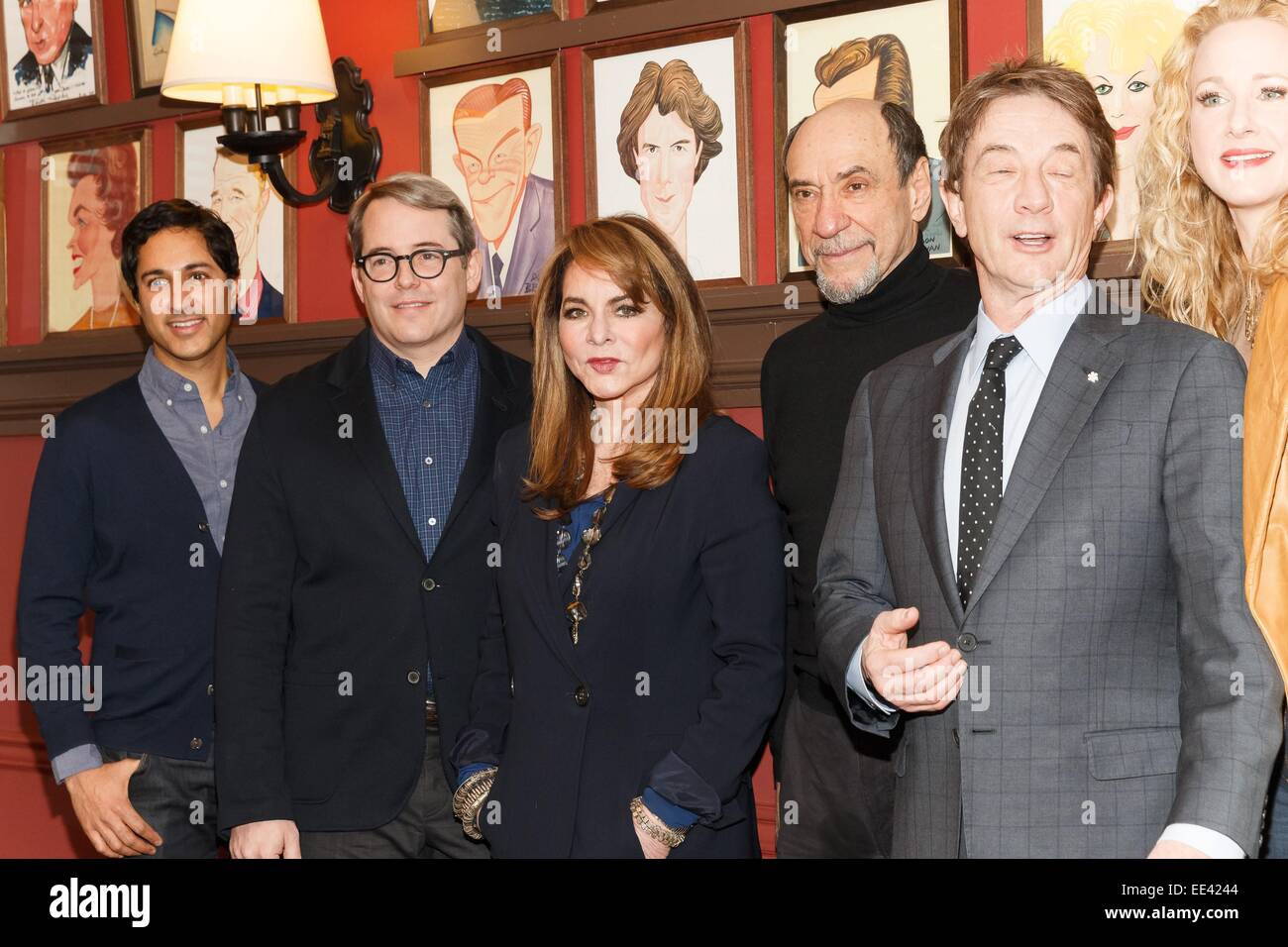 New York, NY, USA. 13th Jan, 2015. Maulik Pancholy, Matthew Broderick ...