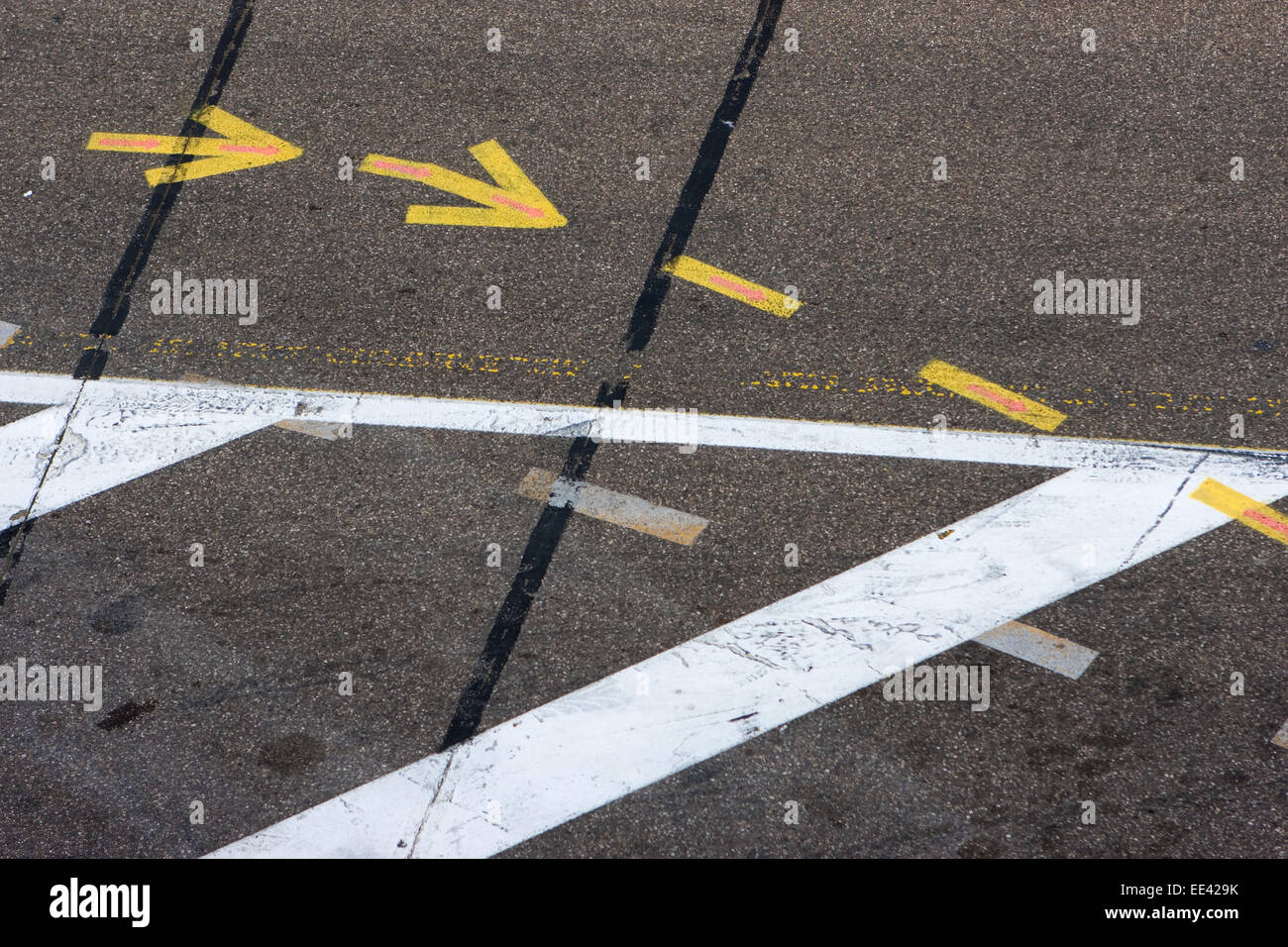 Tyre marks on race circuit Stock Photo - Alamy