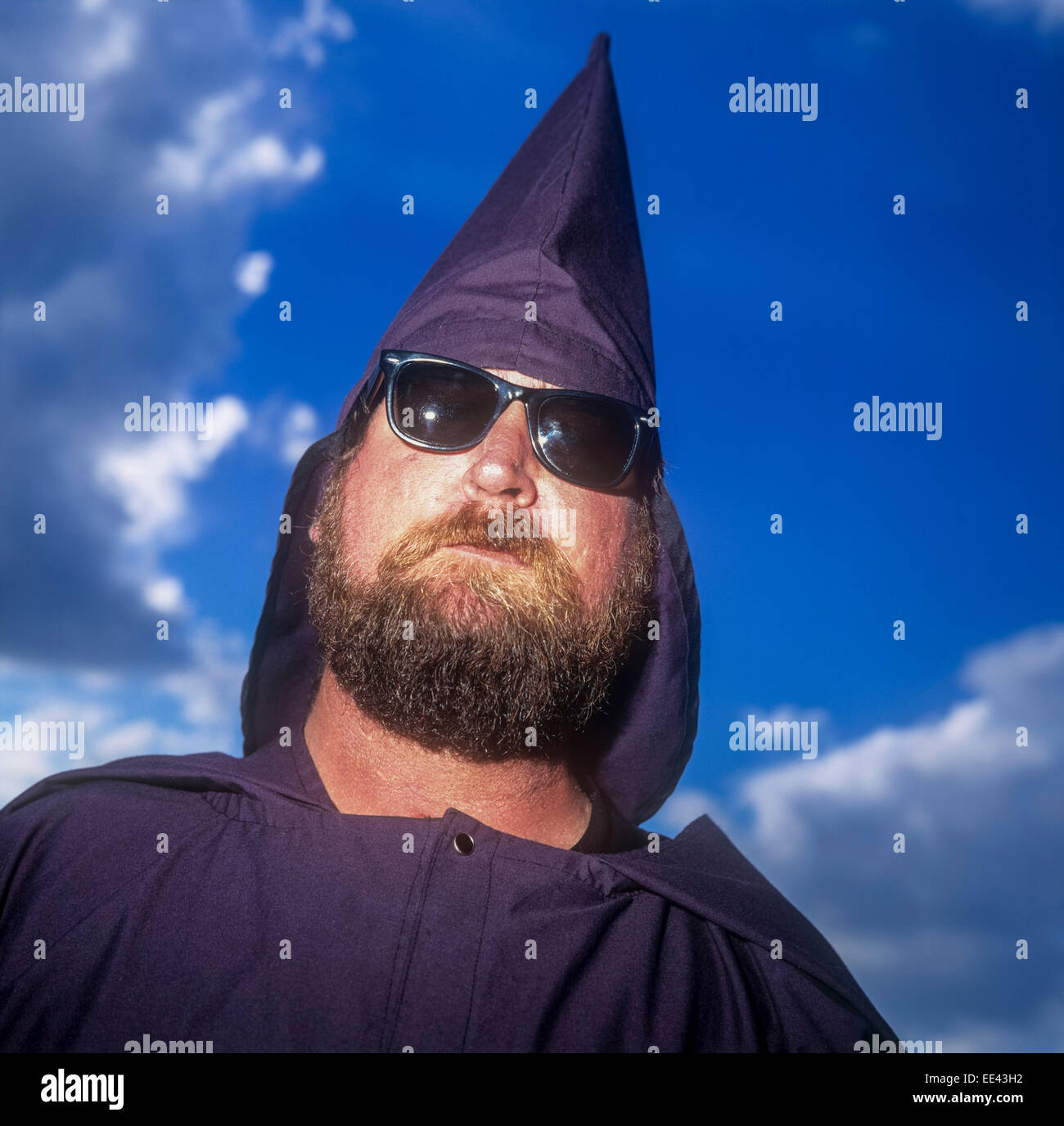 MELBOURNE, U.S. – MARCH 1: Members of Ku Klux Klan protest outside of a ...