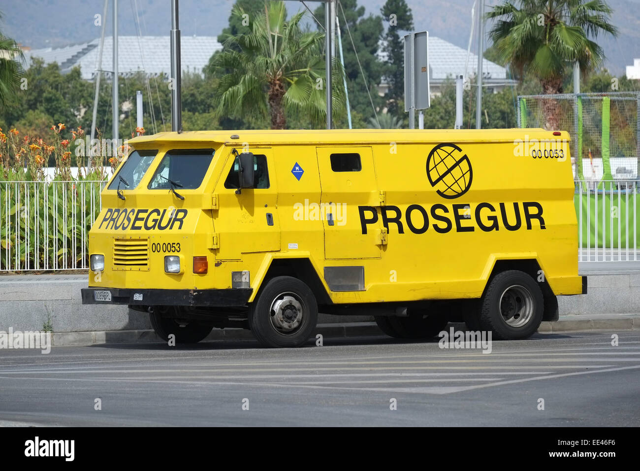 Malaga, Spain: Prosegur Security Van Stock Photo - Alamy