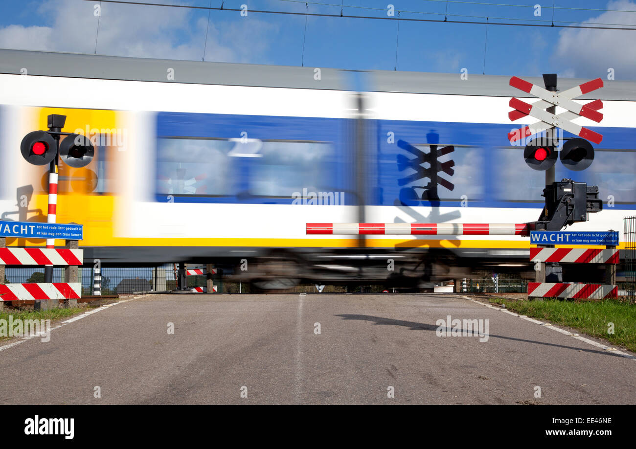 Passenger train passing a locomotive hi-res stock photography and ...