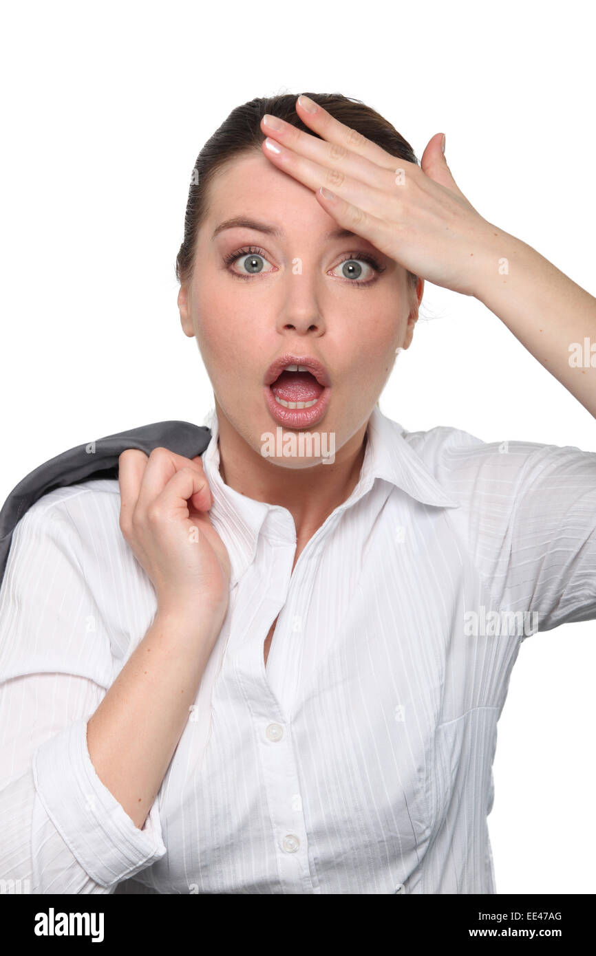 Forgetful shocked hi-res stock photography and images - Alamy