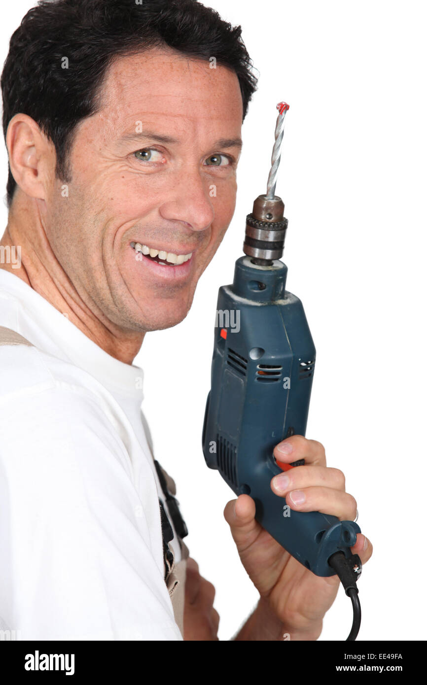 Electric power drill hi-res stock photography and images - Alamy