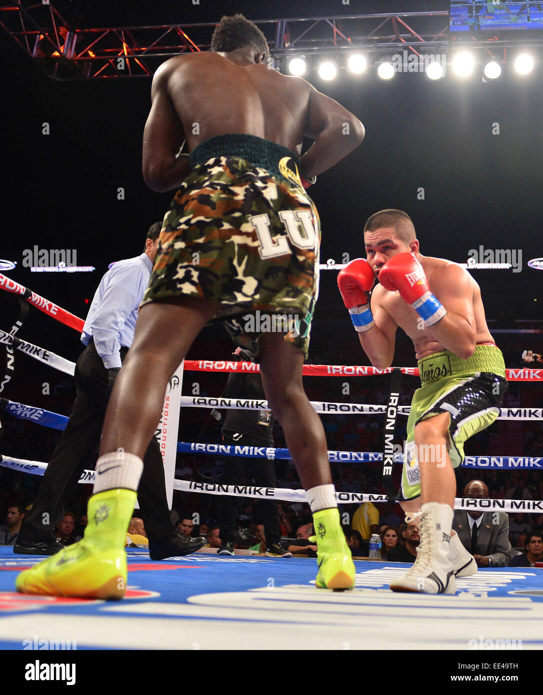 'Judgment Day' Lubin v Bolanos boxing match at American Airlines Arena ...