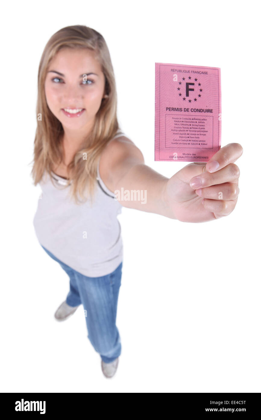 French driving licence Stock Photo - Alamy