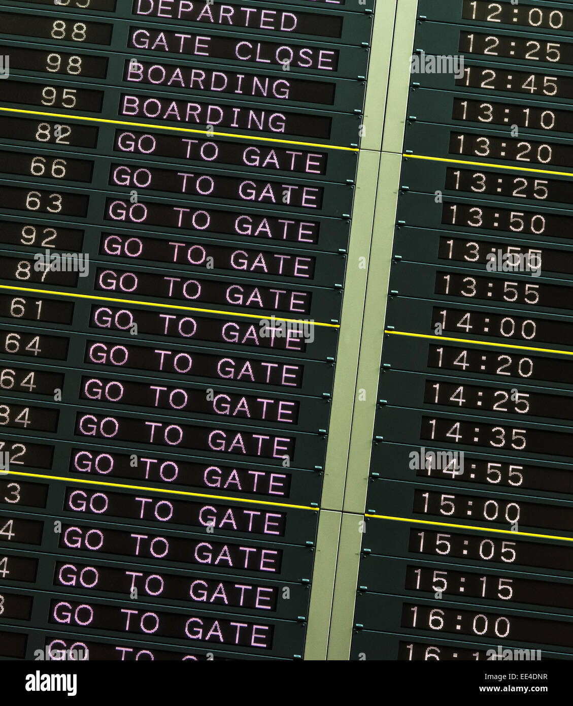 Airport gate closed boarding screen hi-res stock photography and images ...