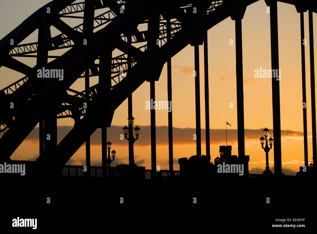 The Tyne Bridge / Sunset Stock Photo - Alamy