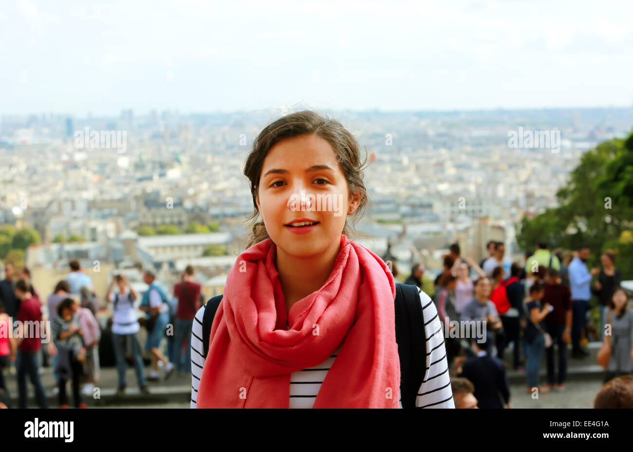 French teen girl paris hi-res stock photography and images - Alamy