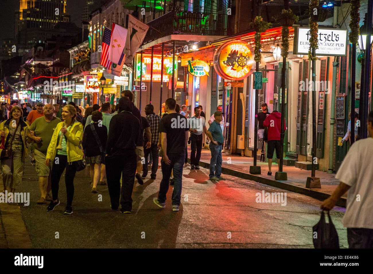 Bourbon street new orleans hi-res stock photography and images - Alamy