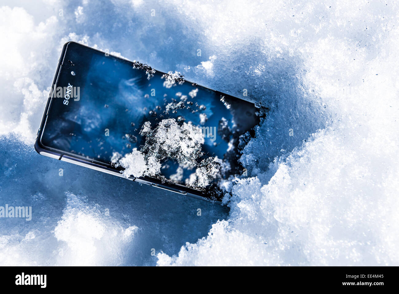 Giant smartphone hi-res stock photography and images - Alamy