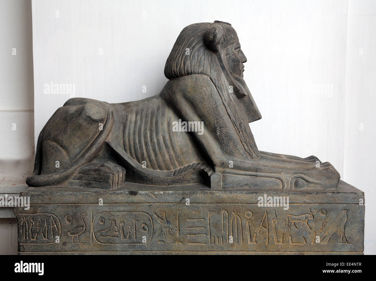 Sphinx from the Egyptian Collection, Indian Museum in Kolkata, on ...