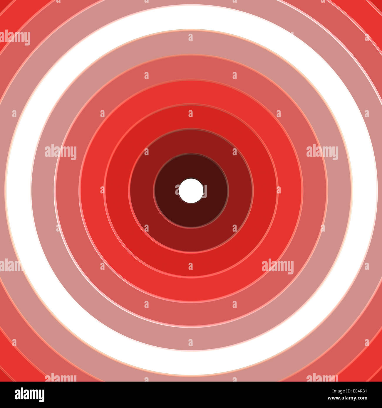 Red and white circular target rings illustration or background Stock ...