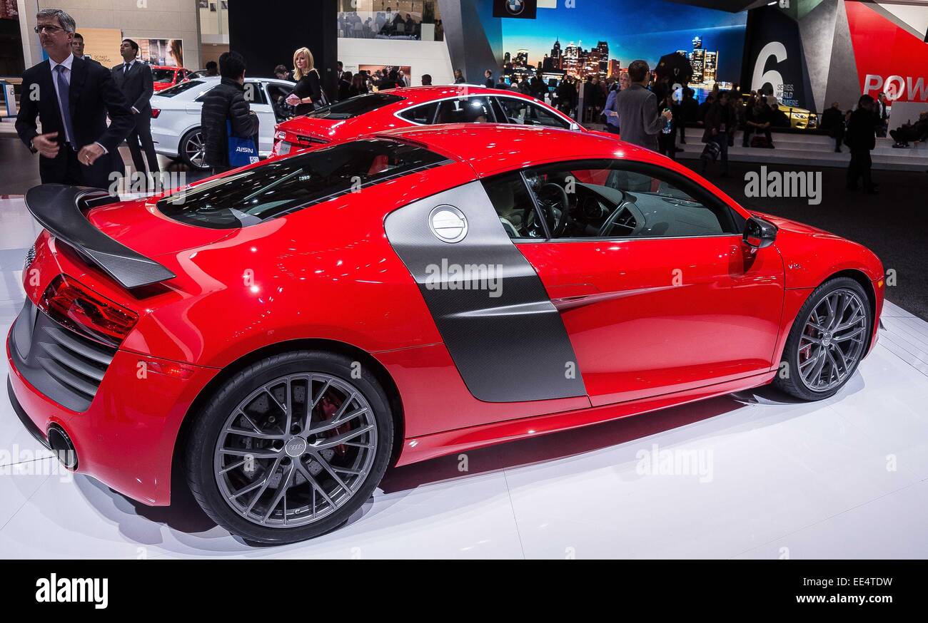 Detroit, Michigan, USA. 12th Jan, 2015. Audi R8 dazzles at the North ...