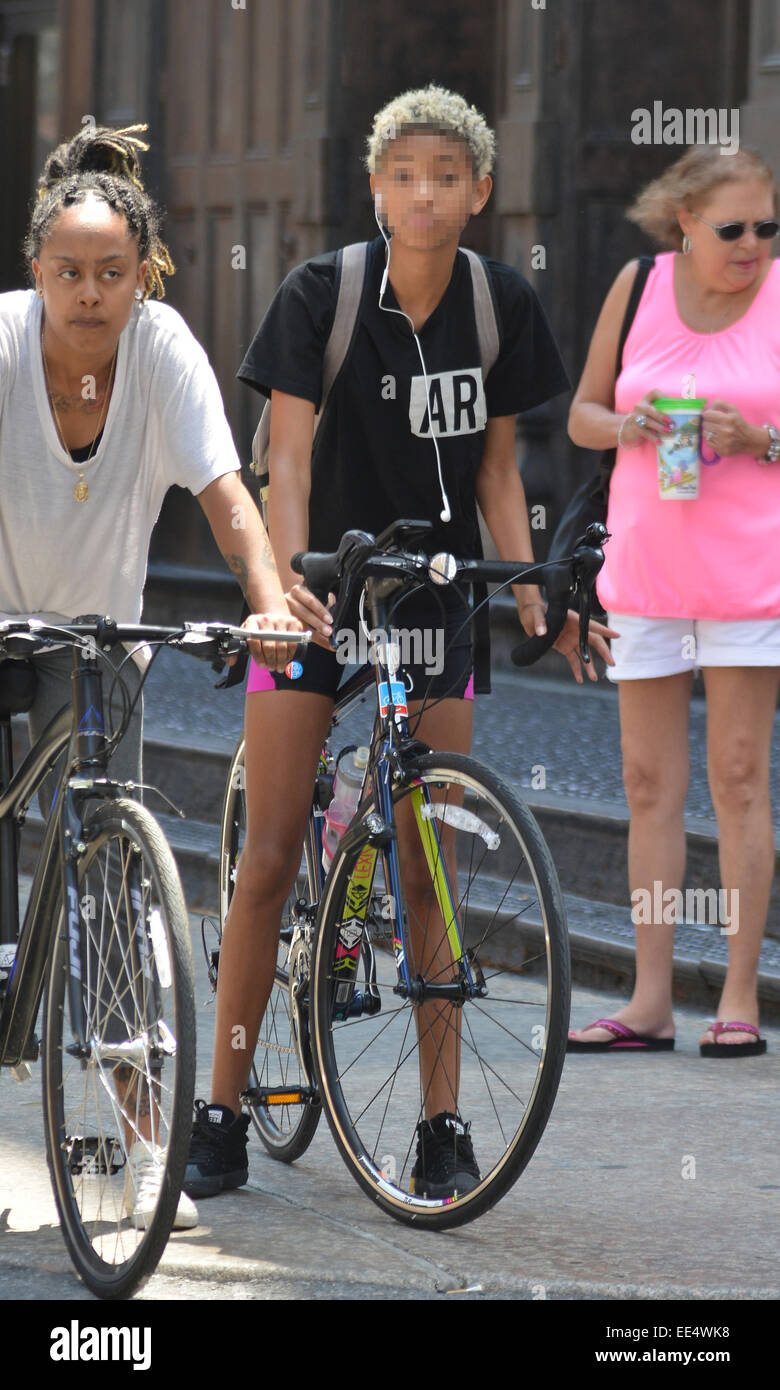 Willow Smith spotted riding her bike in New York Featuring: Willow ...