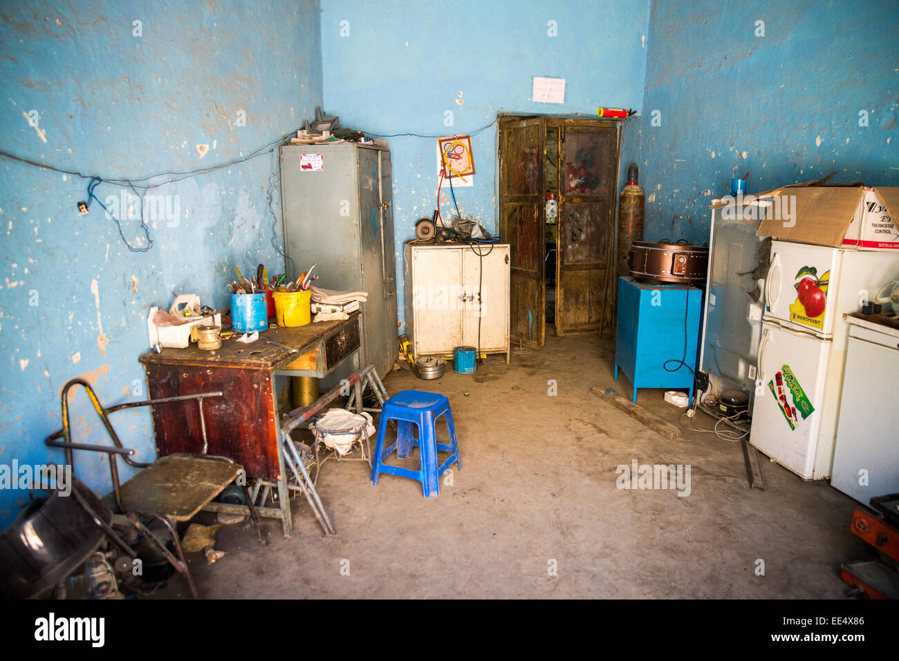 Interior of the local room, Mekele, Ethiopia, Africa Stock Photo - Alamy