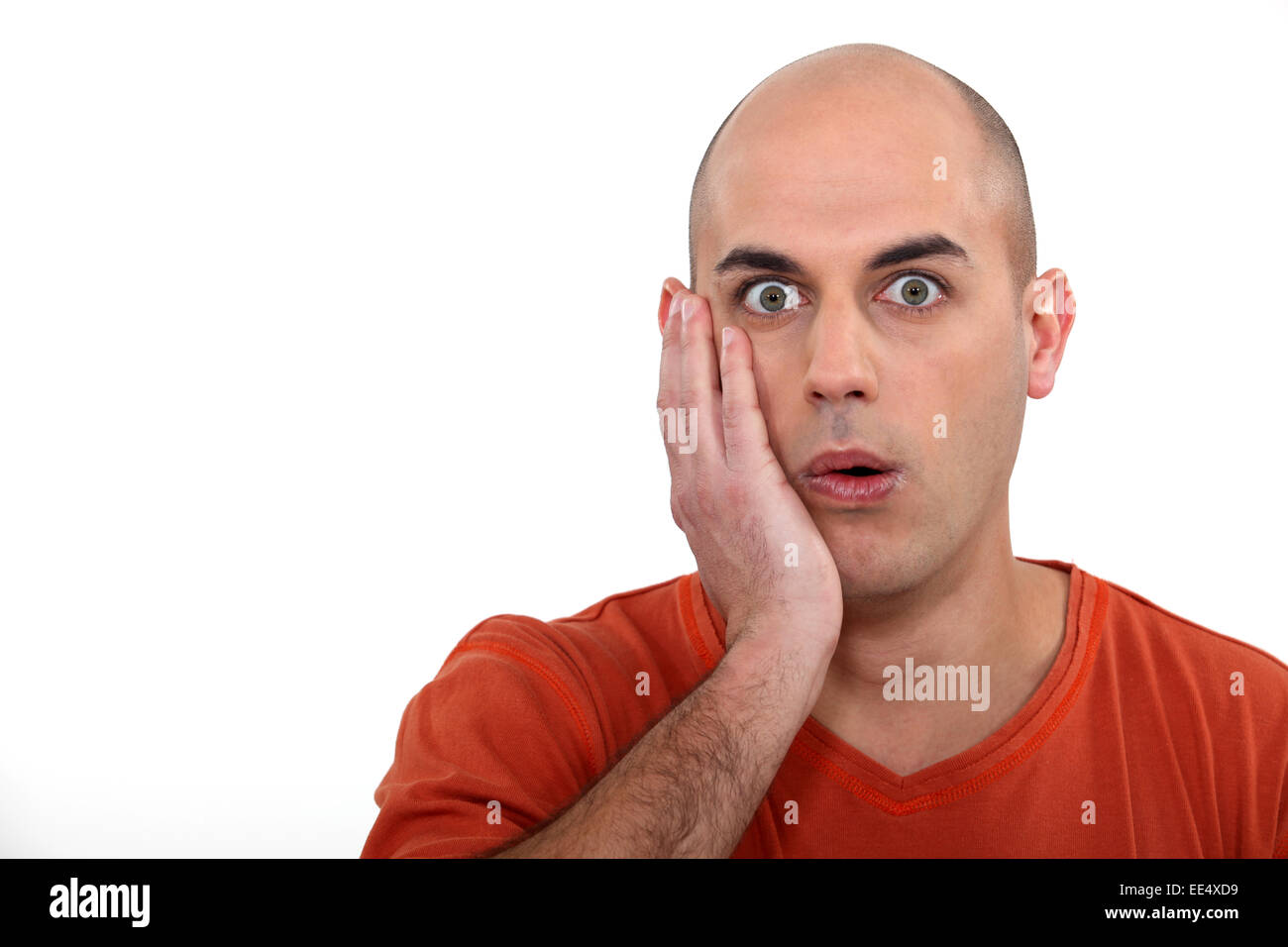 Man in shock Stock Photo - Alamy