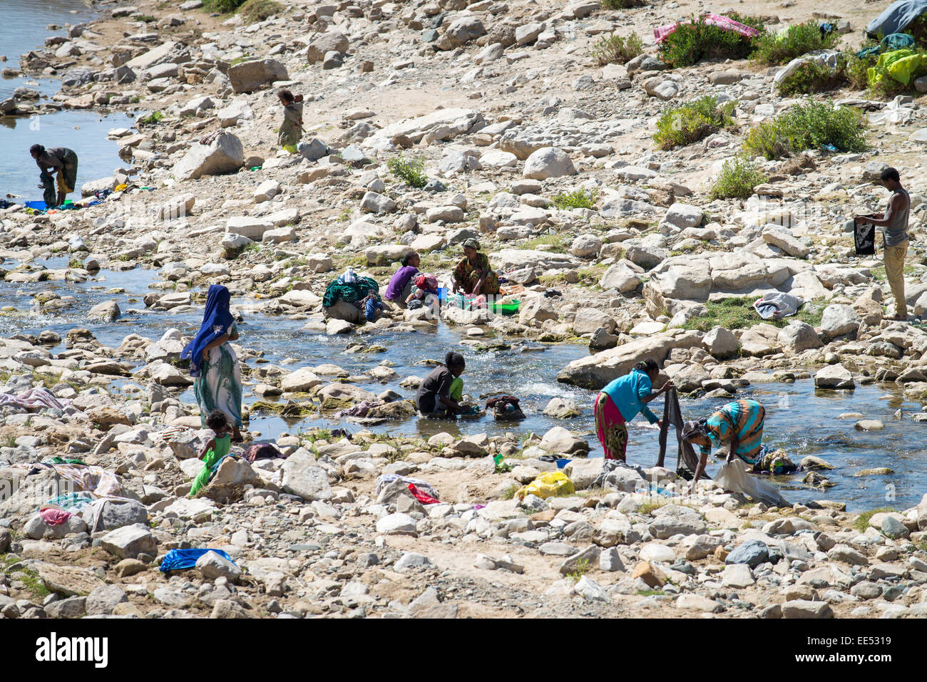 African women wash in river High Resolution Stock Photography and ...