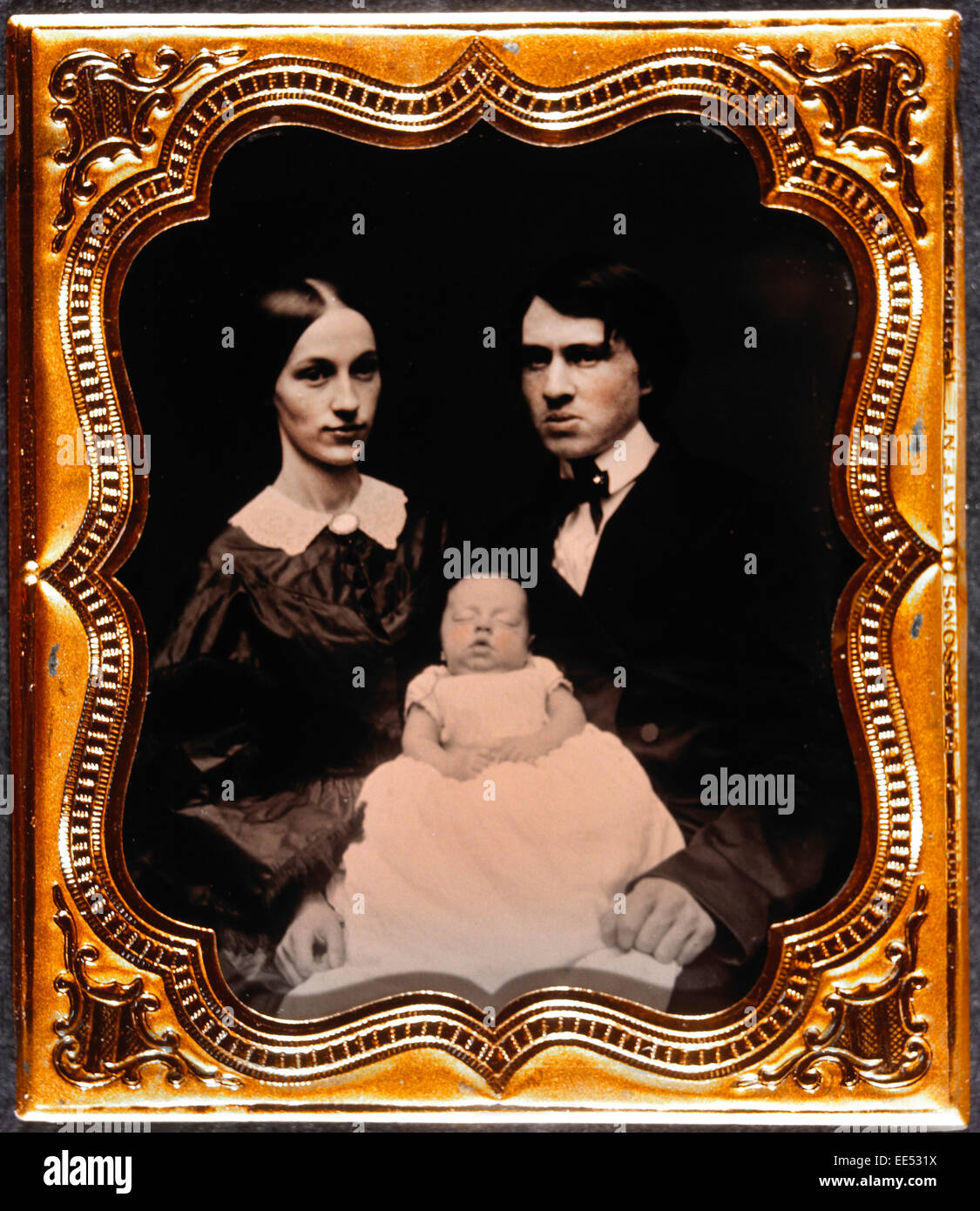 Couple portrait daguerreotype circa 1850s hi-res stock photography and ...