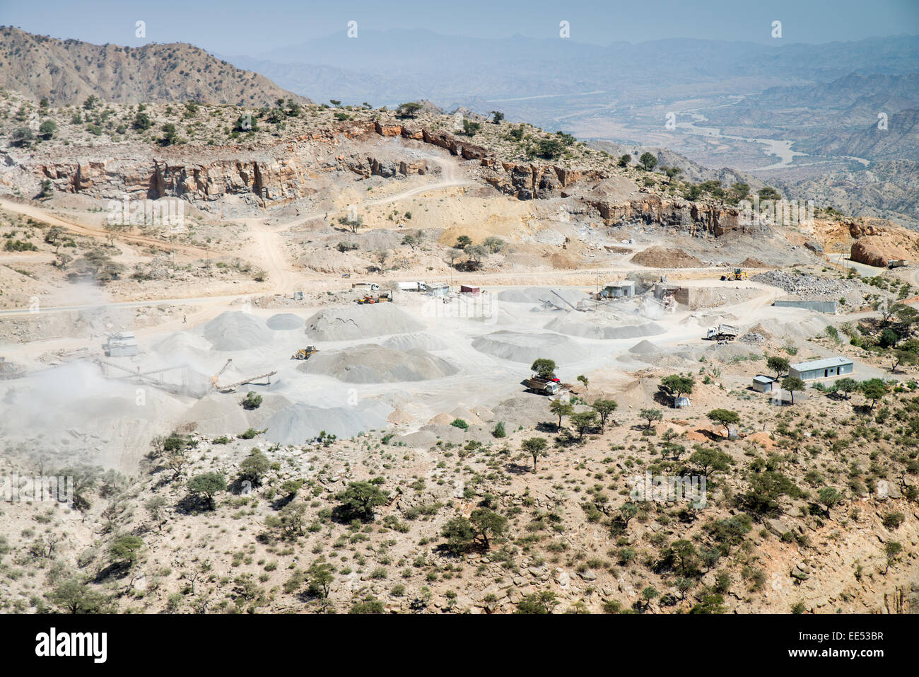 gravel extraction, Ethiopia, Africa Stock Photo - Alamy