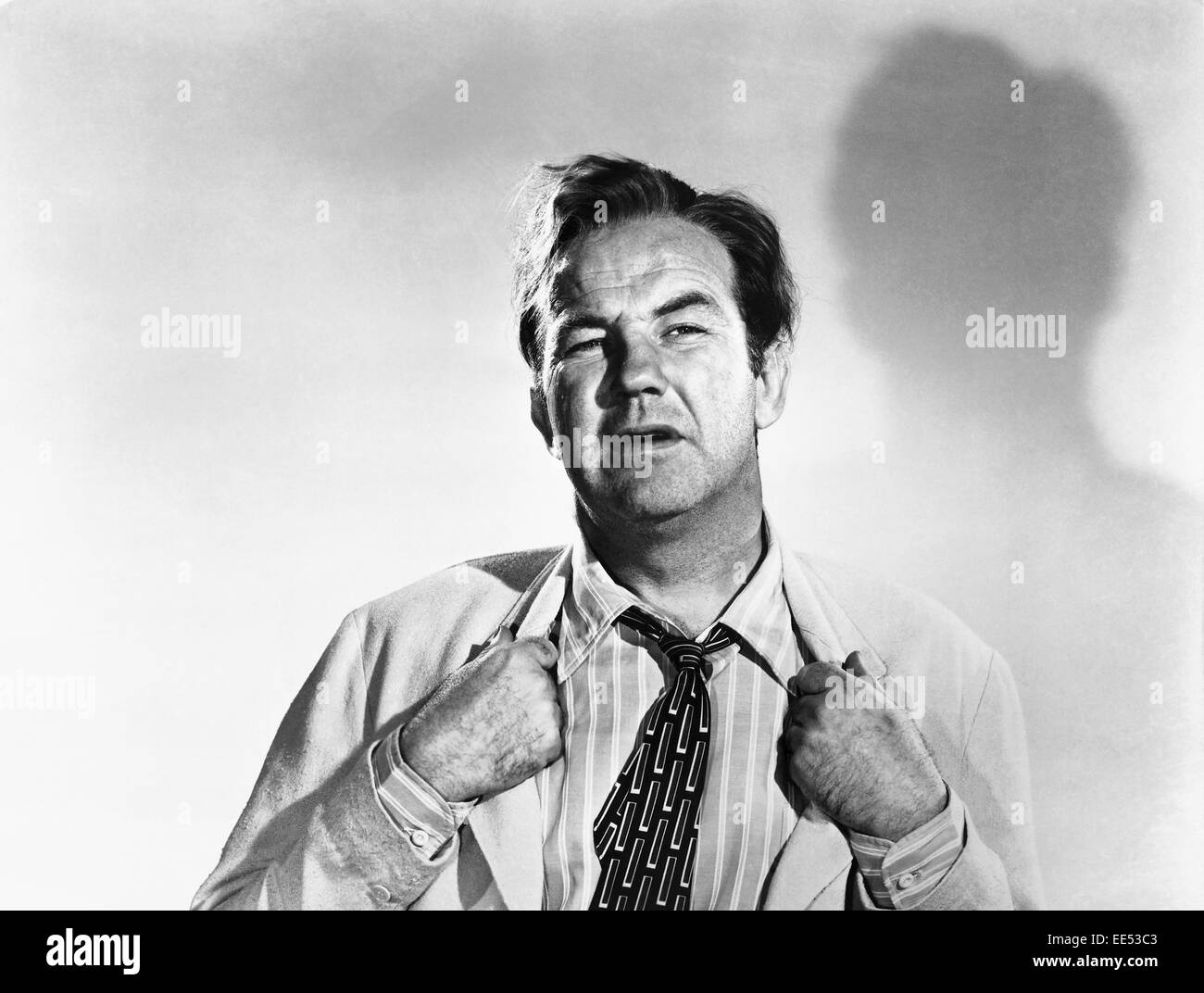 Broderick Crawford, Promotional Portrait, on-set of the Film, "All the ...