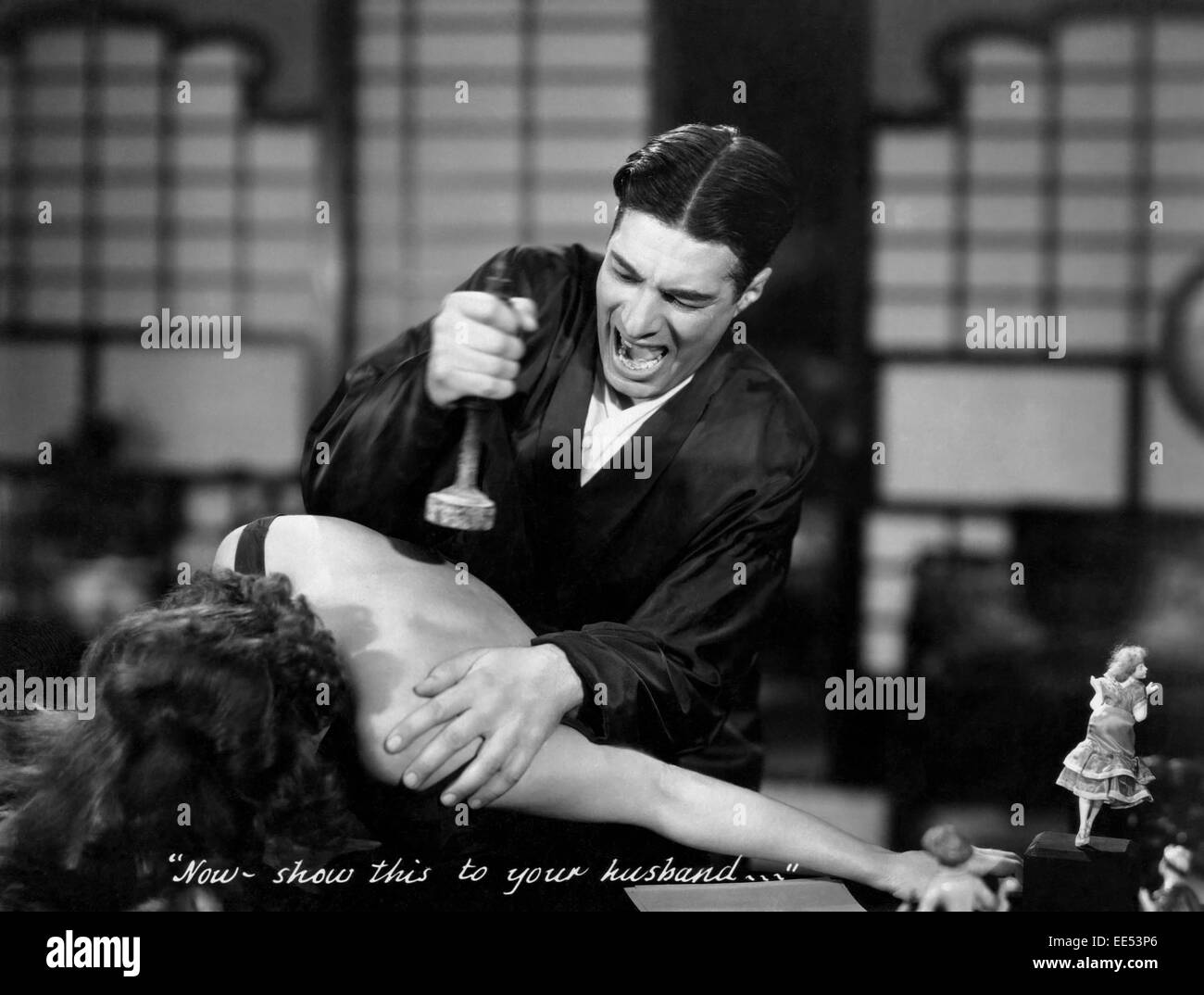 Tallulah Bankhead, Irving Pichel, on-set of the Film, "The Cheat", 1931 Stock Photo - Alamy