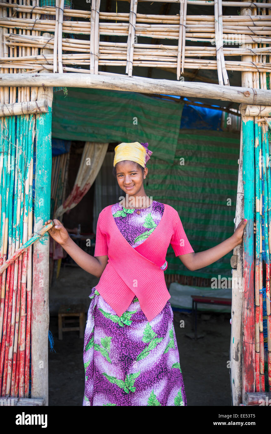Afar woman, Assaita, Danakil desert, Ethiopia Stock Photo - Alamy