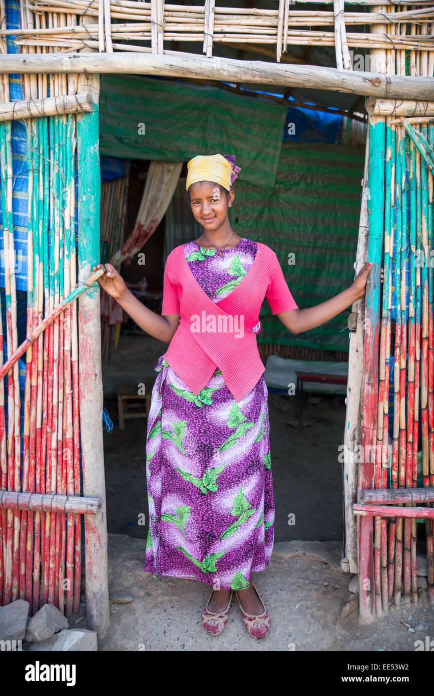 Afar woman, Assaita, Danakil desert, Ethiopia Stock Photo - Alamy