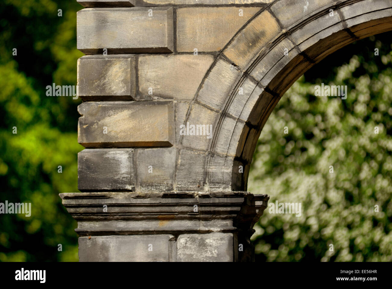 Arch, Hexham park, Northumberland Stock Photo - Alamy