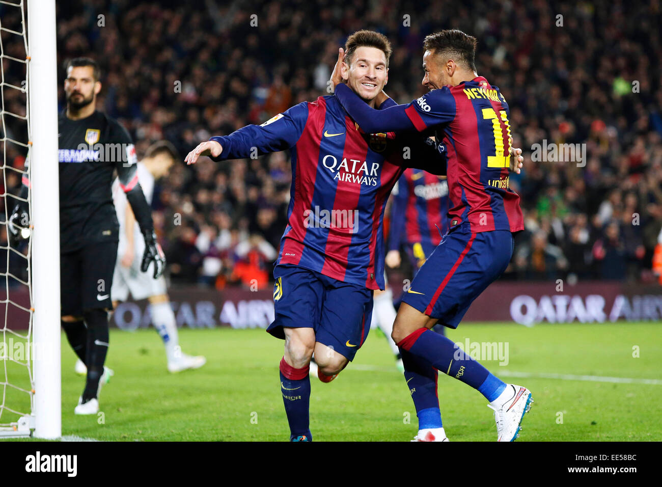 Barcelona, Spain. © D. 11th Jan, 2015. (L-R) Lionel Messi, Neymar ...
