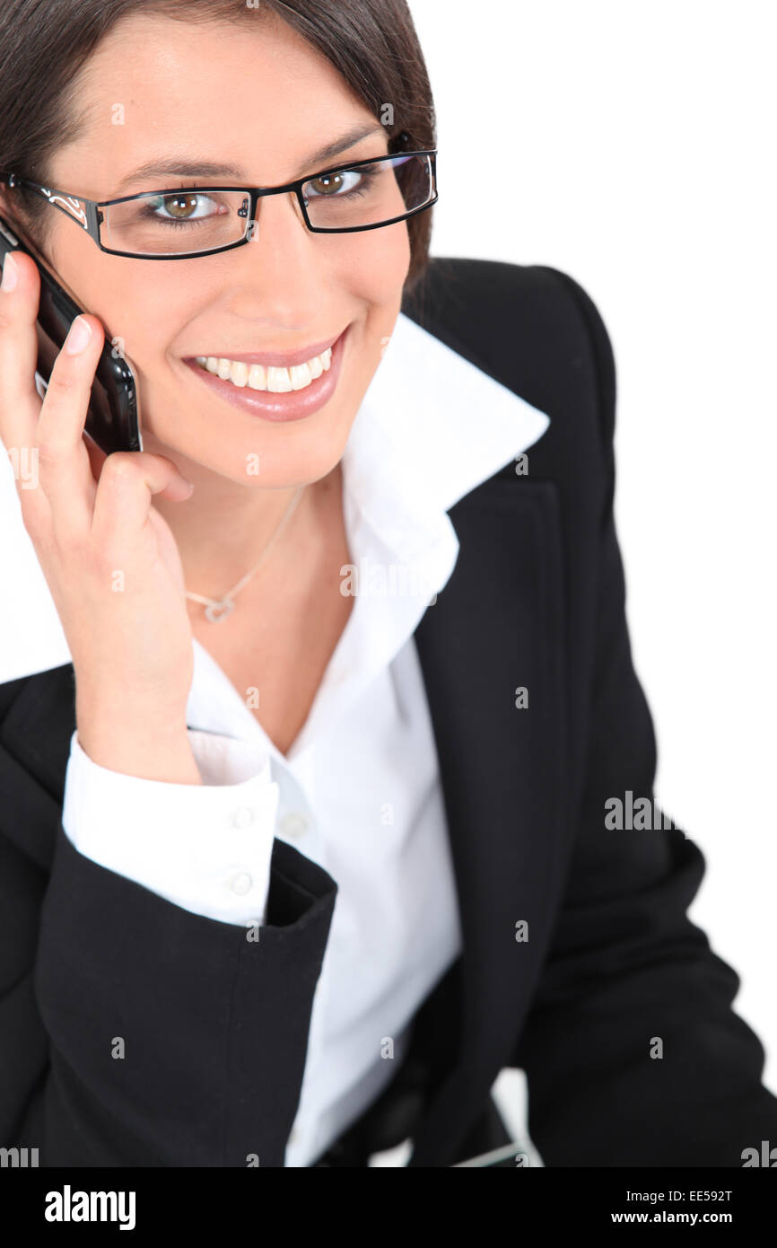 secretary on the phone Stock Photo - Alamy