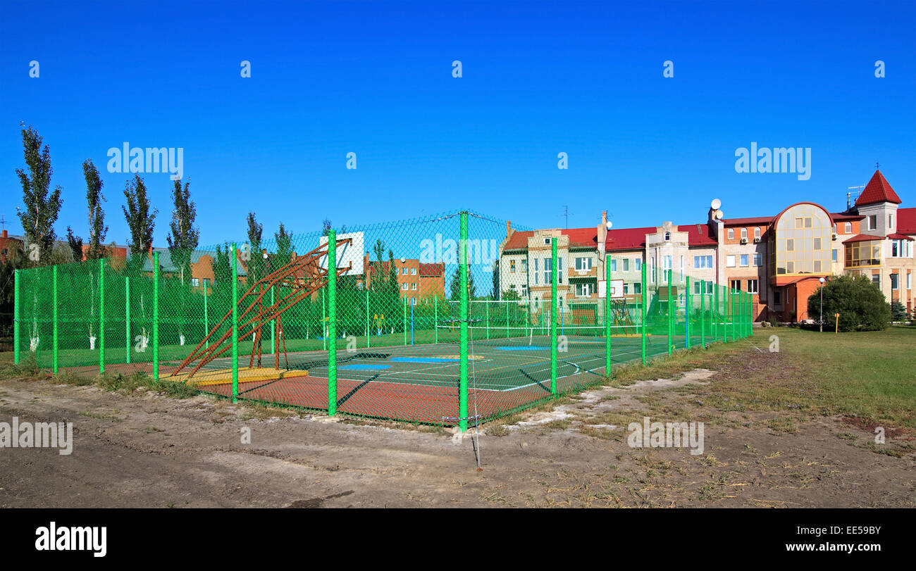 Playground swing set slide hi-res stock photography and images - Alamy