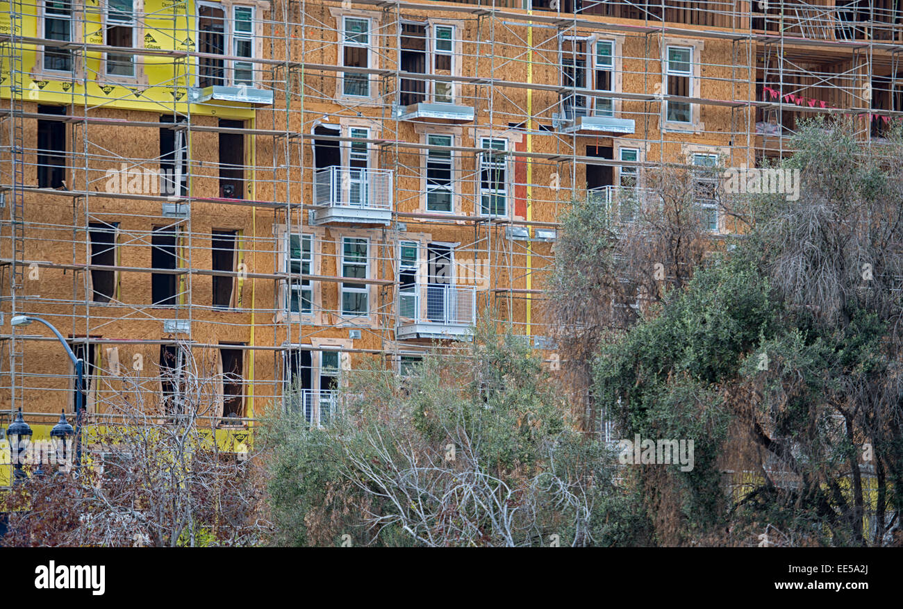 Multi Family Construction Project Site, San Diego, California USA Stock ...