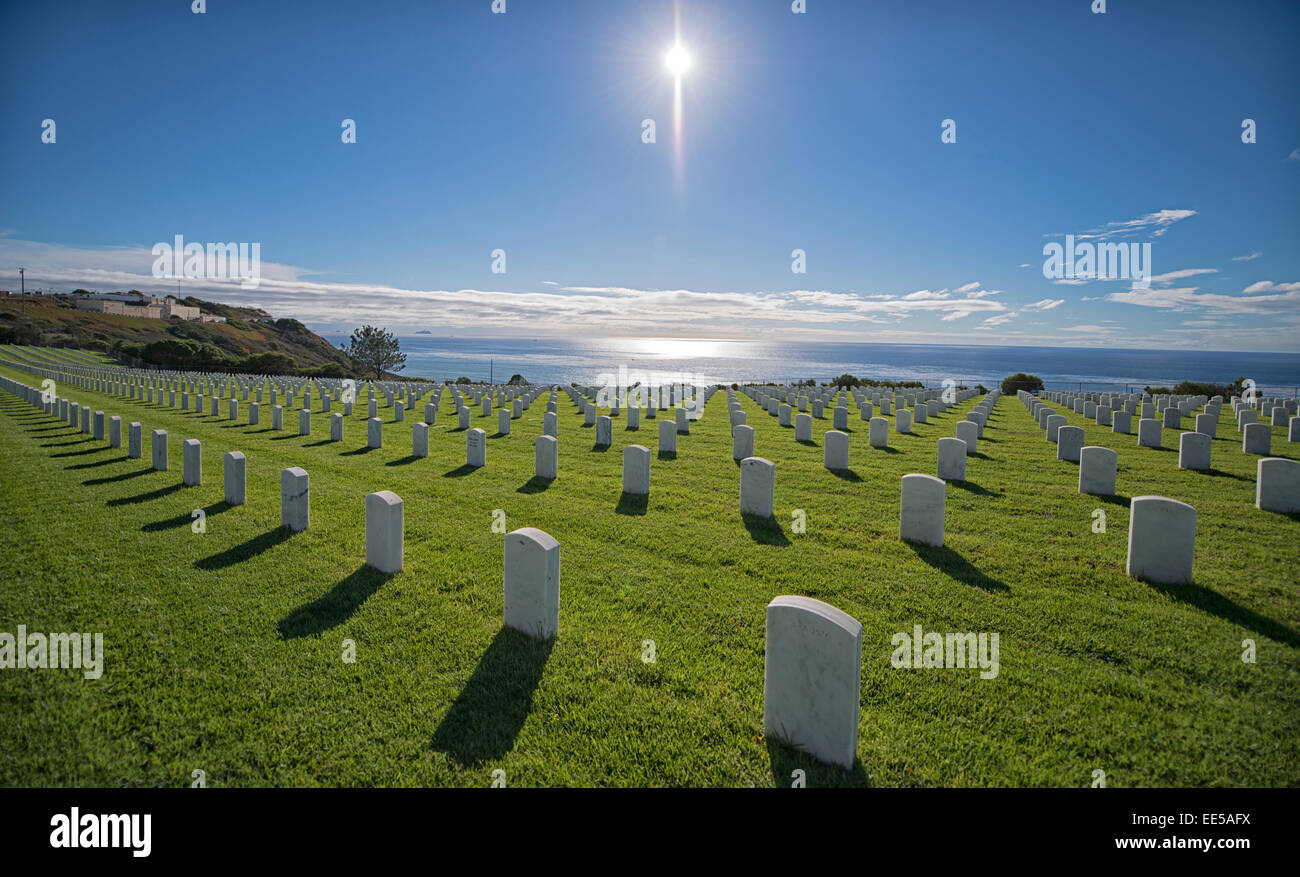 Fort Rosecrans National Cemetery, Point Loma, San Diego, California ...