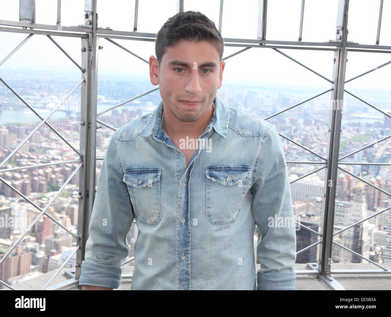 U.S. national team midfielder Alejandro Bedoya visits the Empire State ...