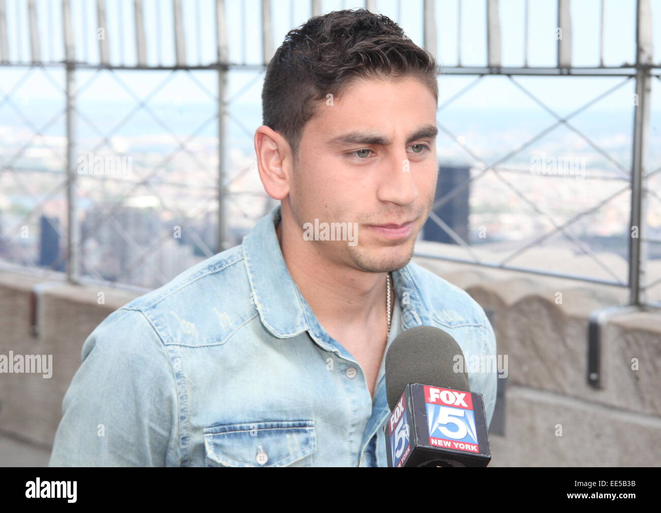U.S. national team midfielder Alejandro Bedoya visits the Empire State ...