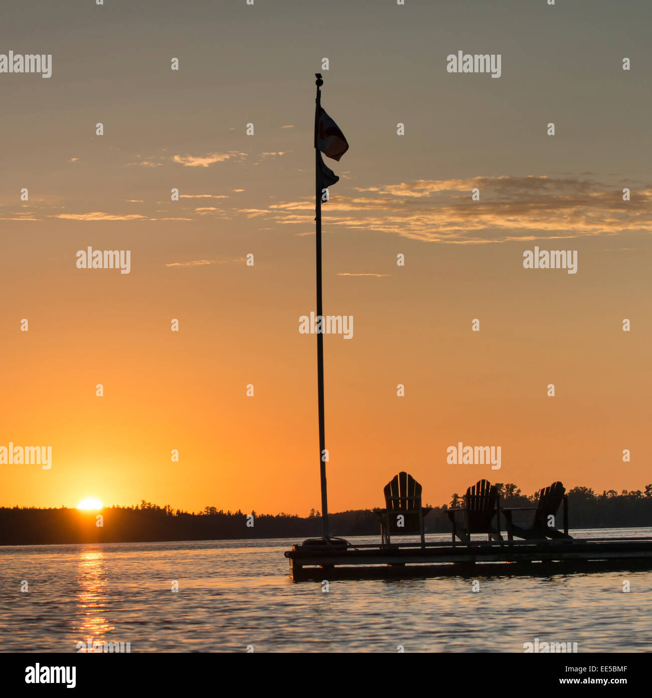 Adirondack lake sunset hi-res stock photography and images - Alamy