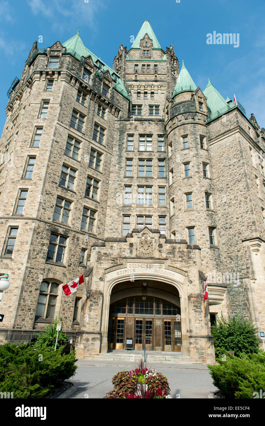 Confederation Building, Parliament Hill, Ottawa, Ontario, Canada Stock ...