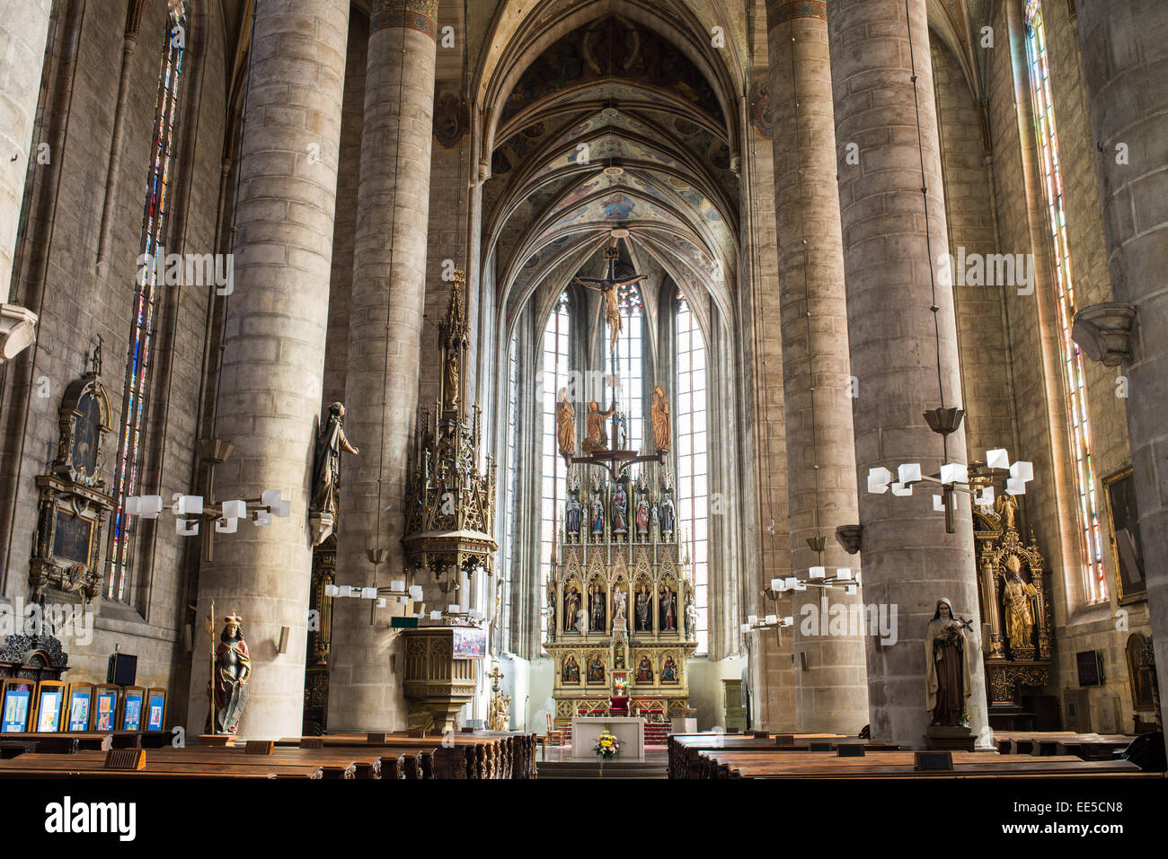 Cathedral of St Bartholomew, Pilsen, Czech republic, Europe Stock Photo ...