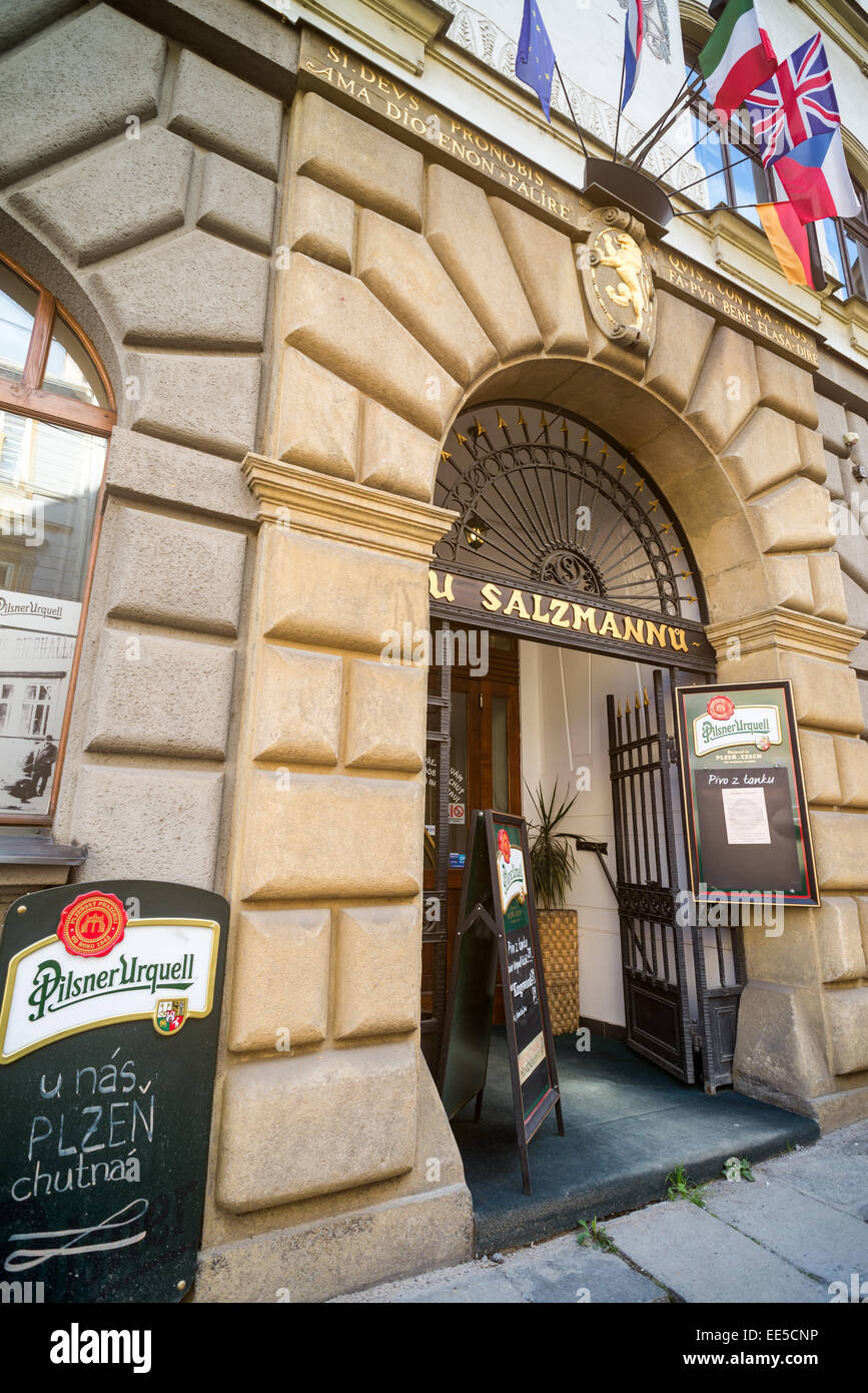 famous tavern, pub U Salzmannu, from where the fame of the famous ...