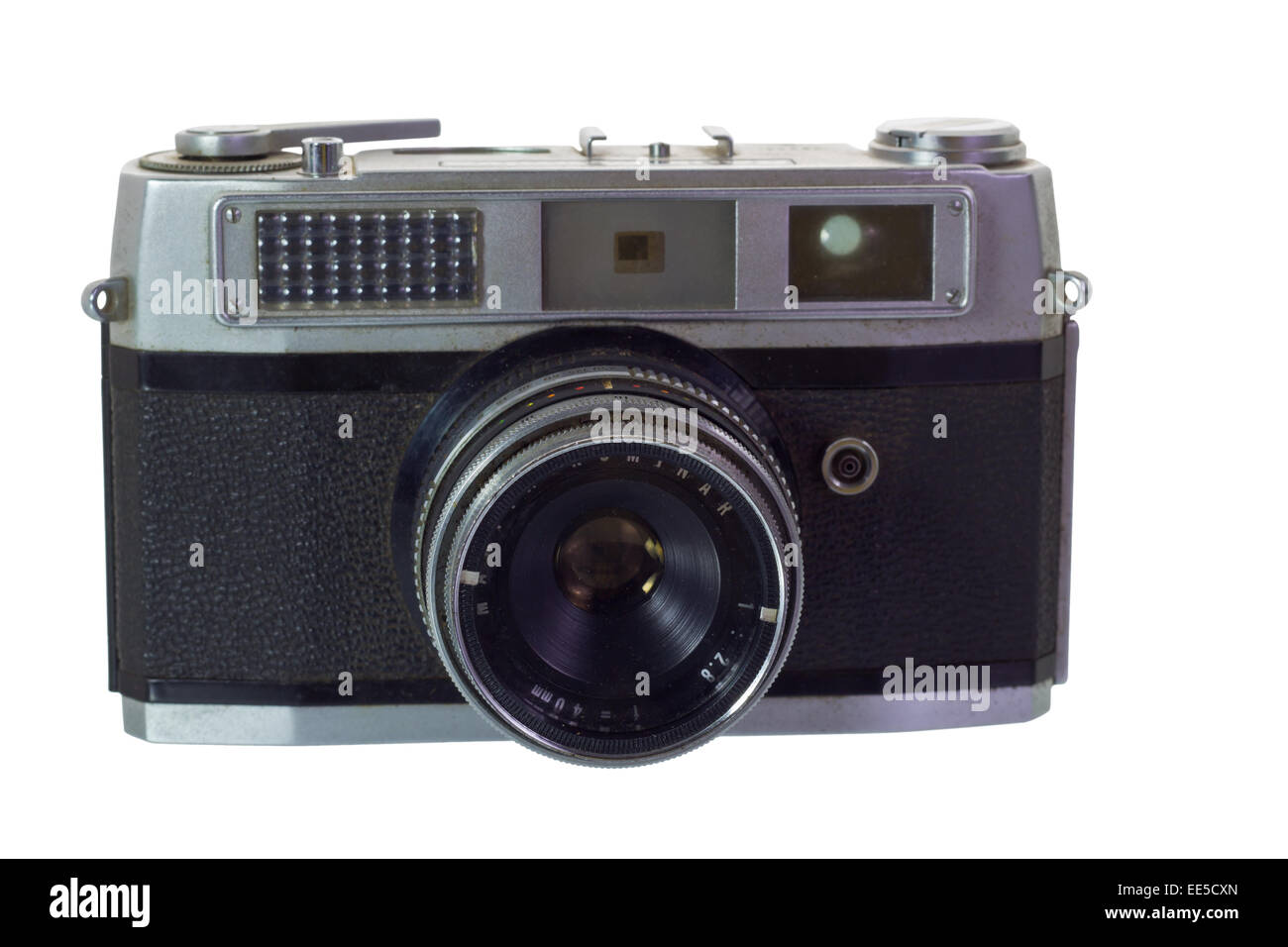 Old-fashioned Camera isolated on white background and clipping path ...