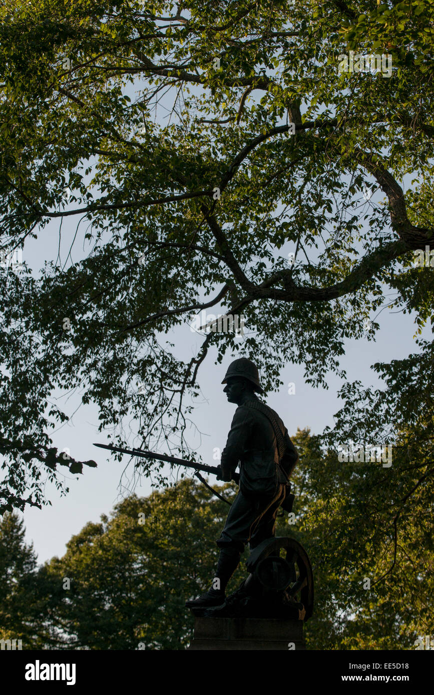 Soldier statue in Charlottetown, Prince Edward Island, Canada Stock ...