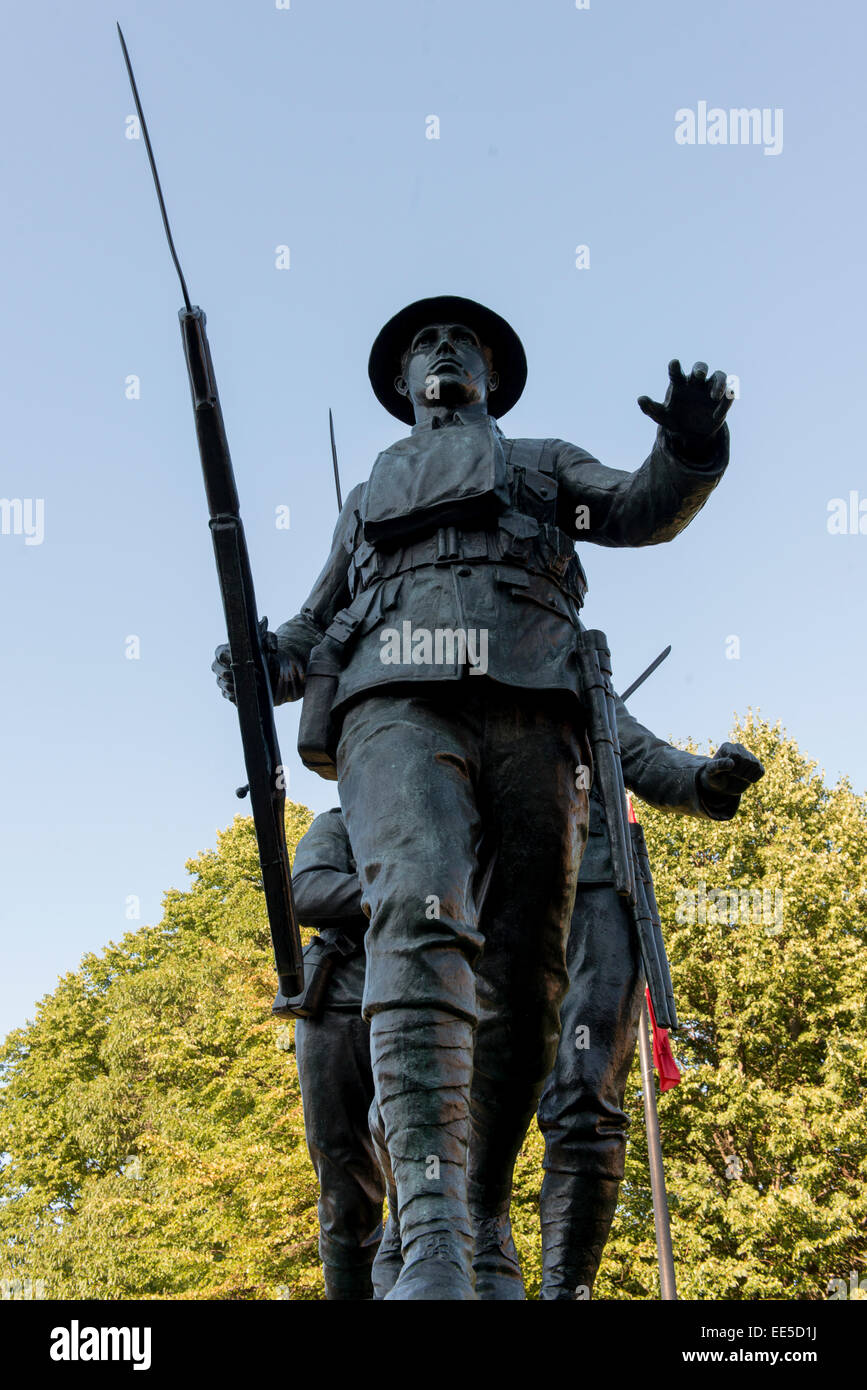 Soldier statues in Queens Square, Charlottetown, Prince Edward Island ...