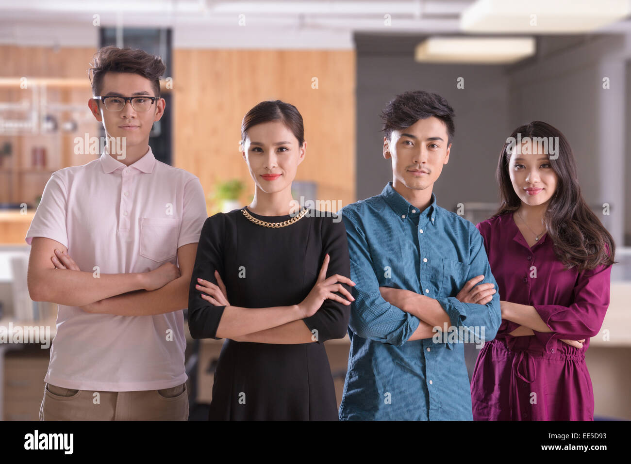 Group portrait of creative workers Stock Photo - Alamy