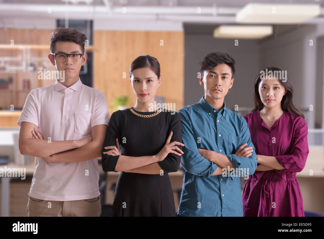 Group portrait of creative workers Stock Photo - Alamy