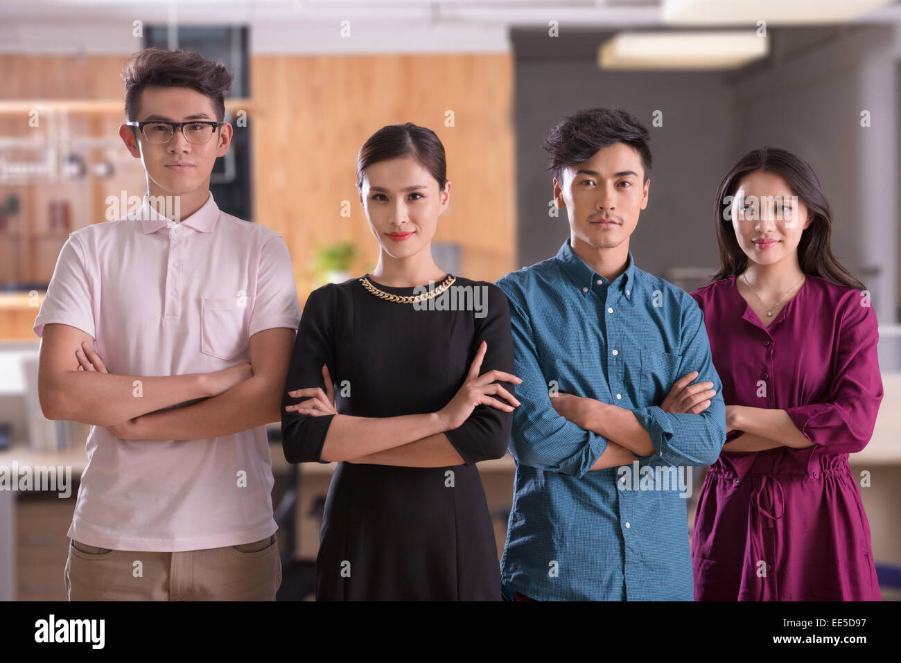 Group portrait of creative workers Stock Photo - Alamy